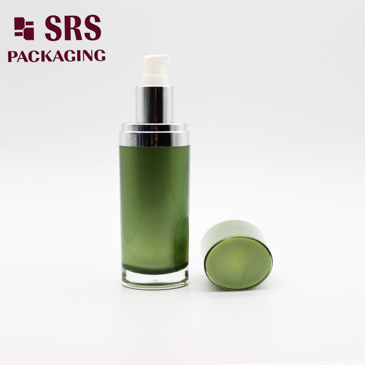L040 30ml 60ml 120ml oval body lotion acrylic bottles_SRS PACKAGING