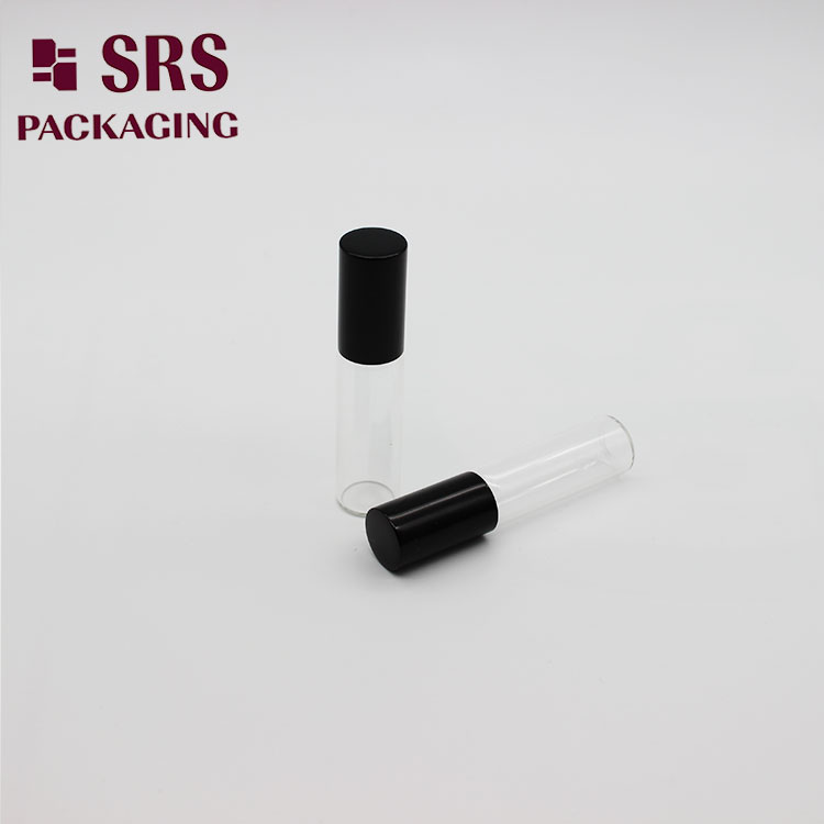 Roll on 5ml Sample Bottle with Black Aluminum Cap_SRS PACKAGING