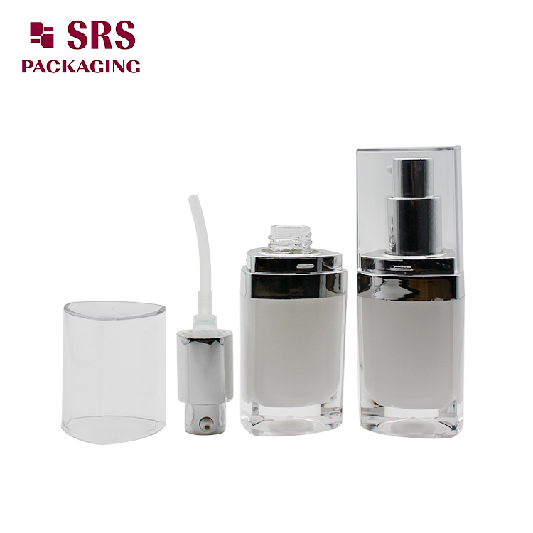 L080 SRS White Color Acrylic 30ml Plastic Bottle with Lotion Pump_SRS ...