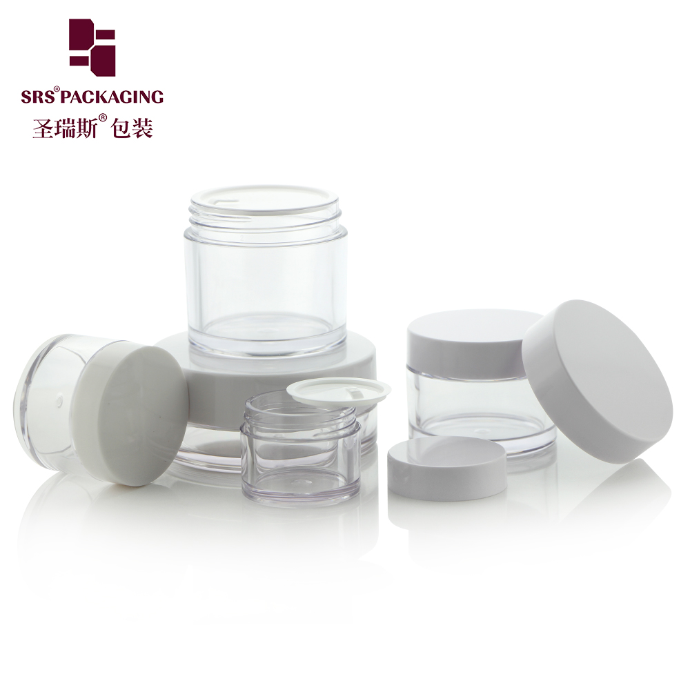 Wholesale refillable face cream cosmetic container plastic transparent ...