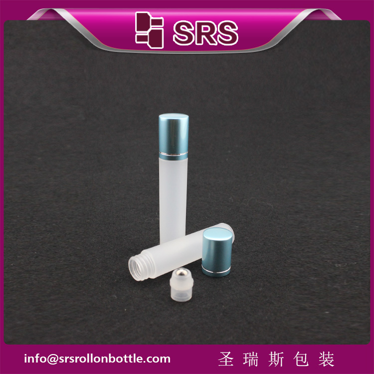 empty 3ML pocket sample roller PP bottle with aluminum lid